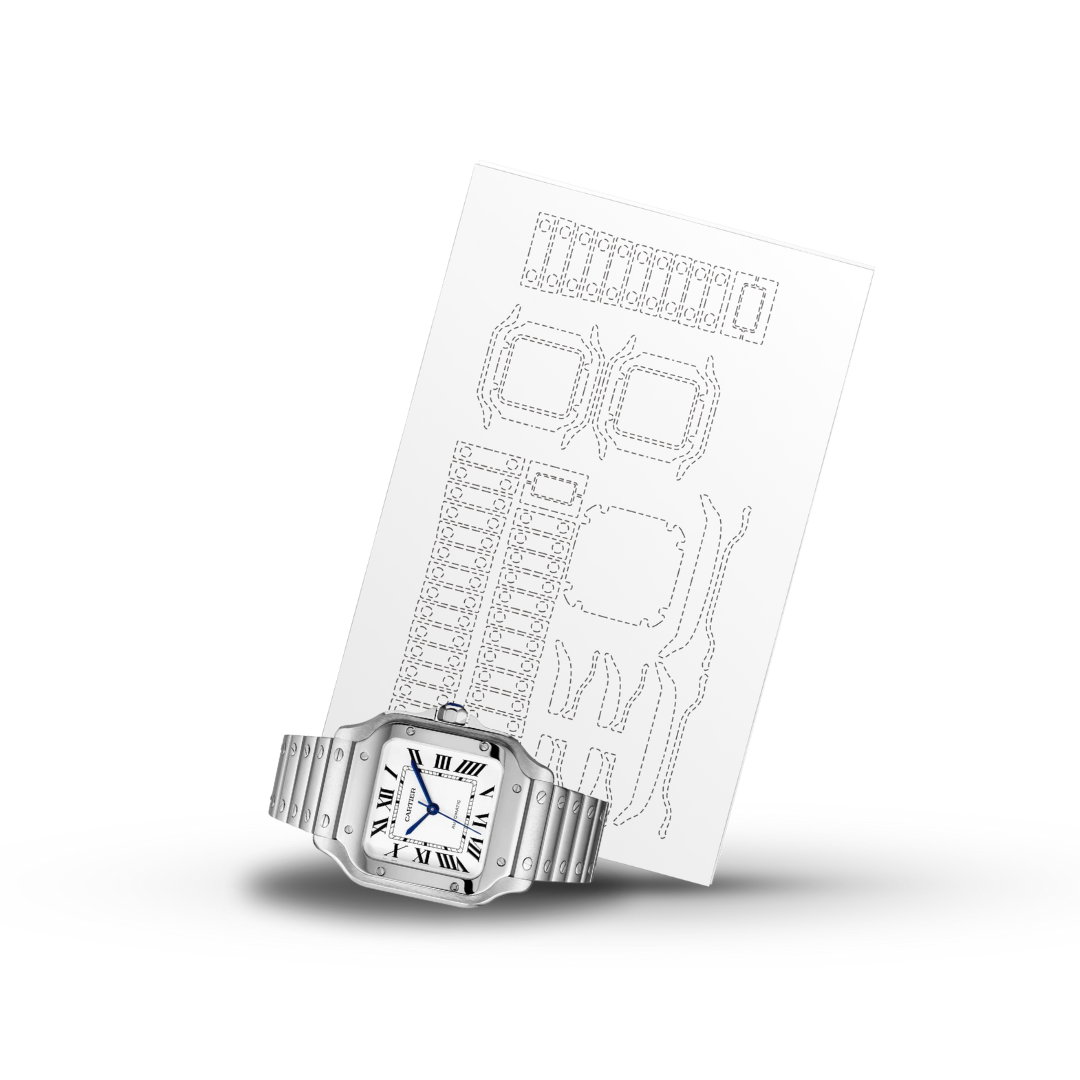 INVISI-SHIELD For Cartier Santos Ref: WSSA0029 (35.1mm) – INVISISHIELD LAB