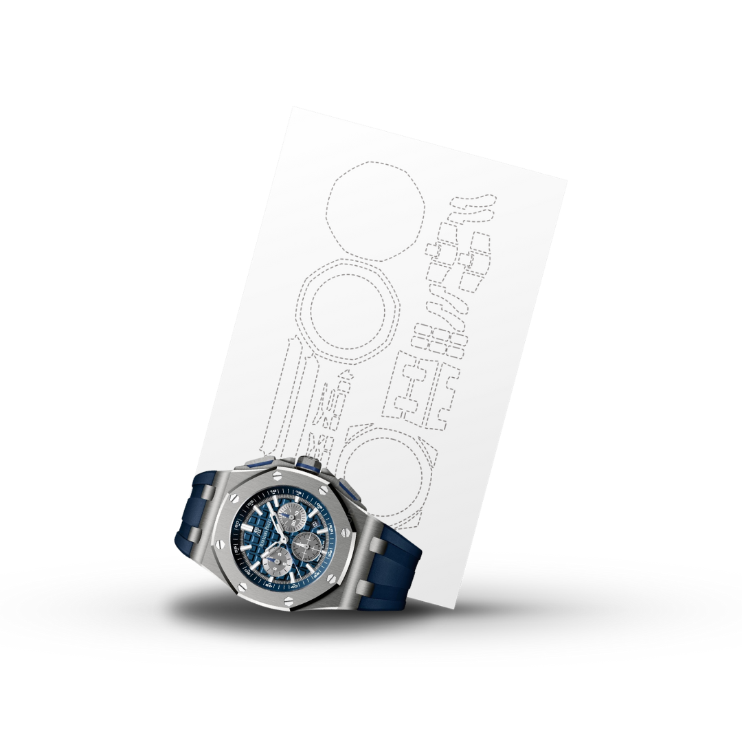 INVISI-SHIELD For Audemars Piguet Ref. 26480 Rubber/Leather Strap (42m ...